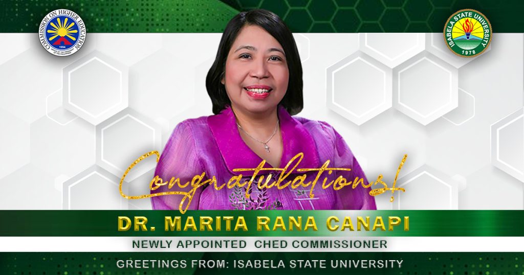 ISU Welcomes Dr. Canapi as New Chairperson | Isabela State University