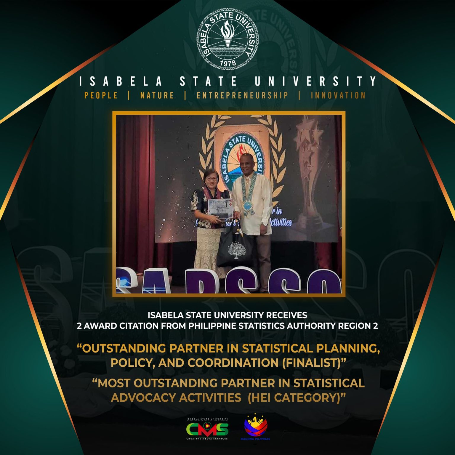 ISU receives Two Special Awards from PSA-02 as Outstanding Partner from ...